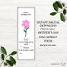 Mother's Day Printable Bookmark Flower Fingerprint Bookmark Mother's ...