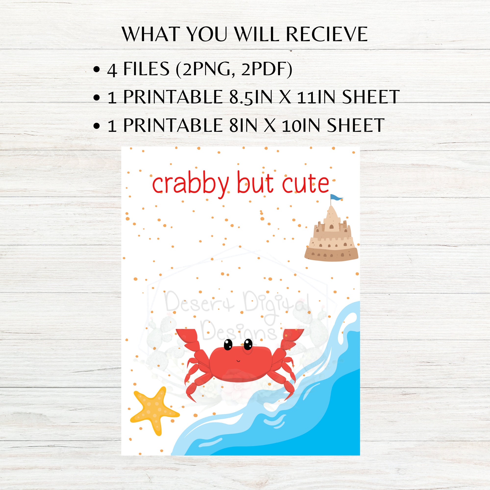 Printable Handprint Crabby but Cute Handprint Craft Summer Themed Crab ...