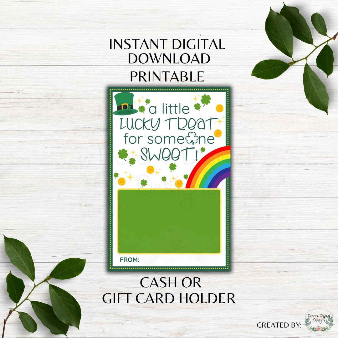 A Little Lucky Treat for Someone Sweet Printable St. Patrick's Day Gift ...