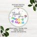 Thank You Snow Much Printable Appreciation Sticker Thank You Favor Tag ...