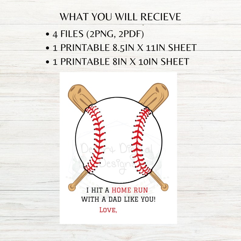 Father's Day Hit a Homerun Printable Handprint Craft Baseball Themed ...