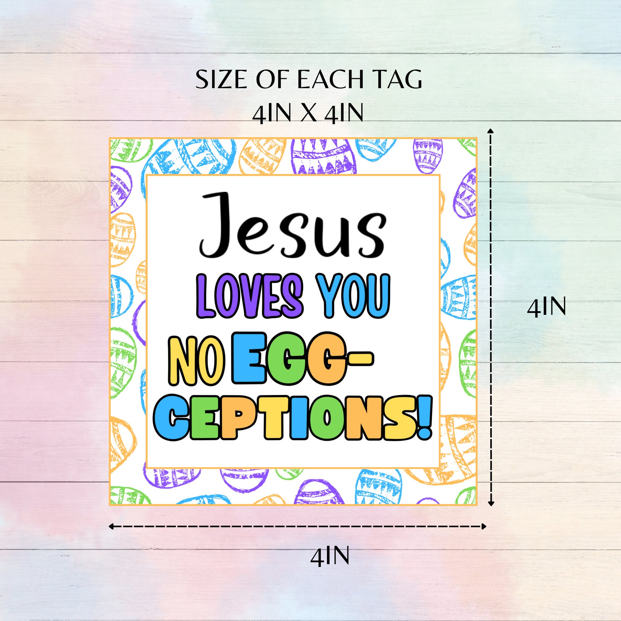 Jesus Loves You Printable Easter Basket Printable Tag Jesus Loves You ...