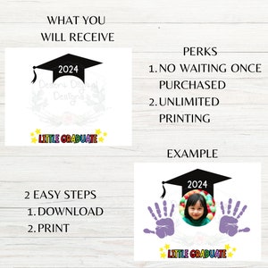 2024 Little Graduate Editable Photo Handprint Craft Printable 2024 ...