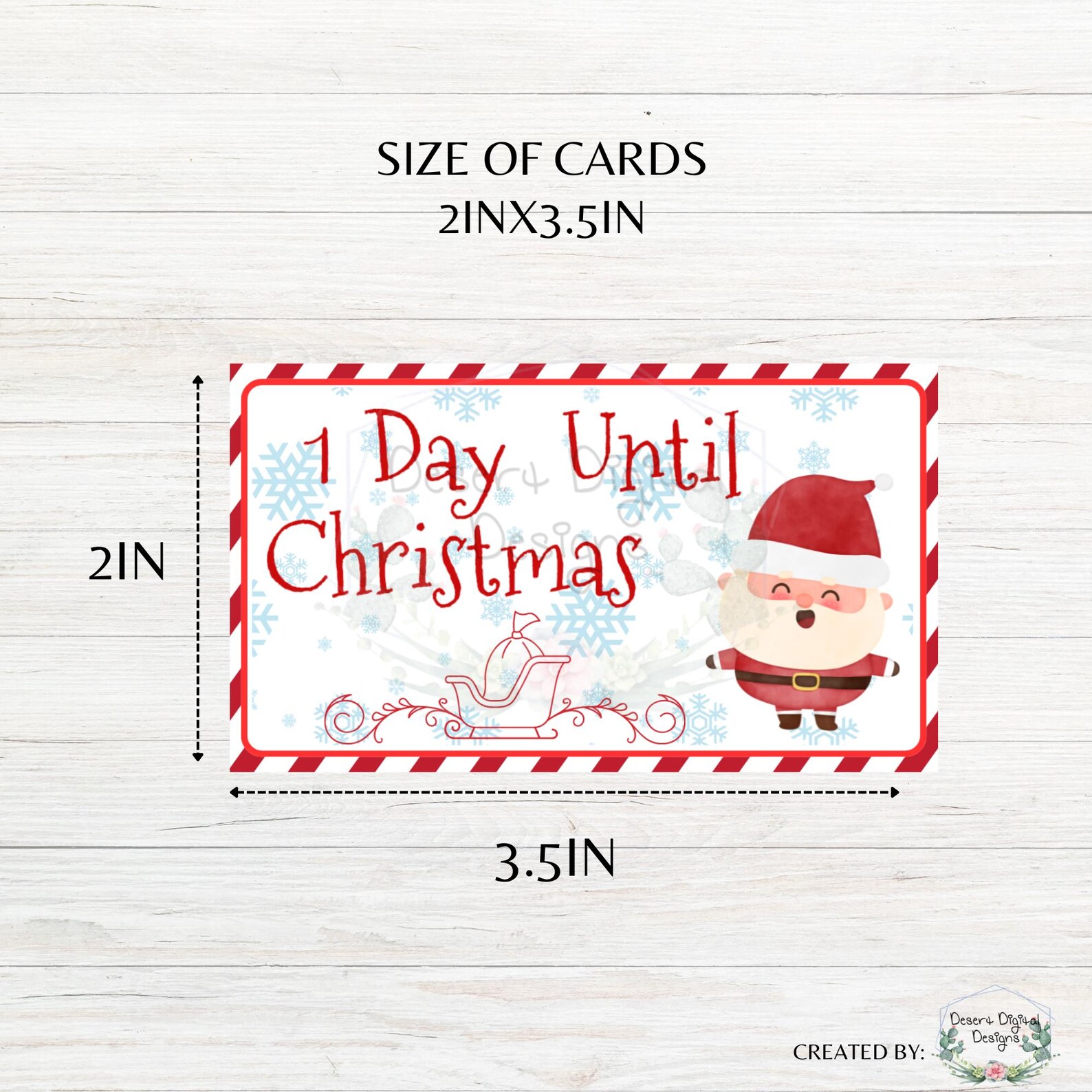 Christmas Countdown Printable Cards Elf Countdown Cards Countdown to ...