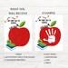 Back to School Printable Handprint Craft Back to School Apple Handprint ...