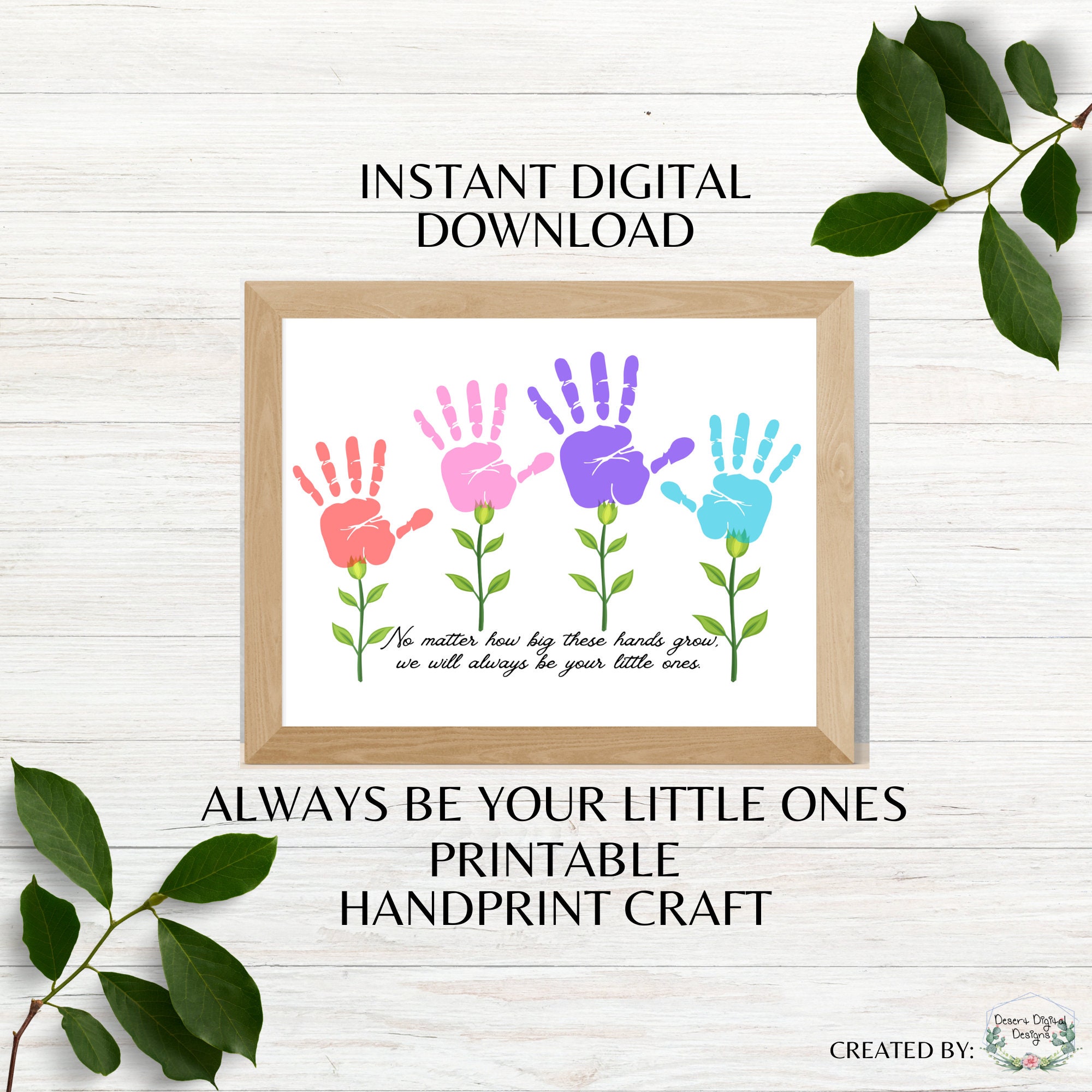 Mom Gift Mother's Day Handprint Poem Gift Birthday Gift Sibling ...