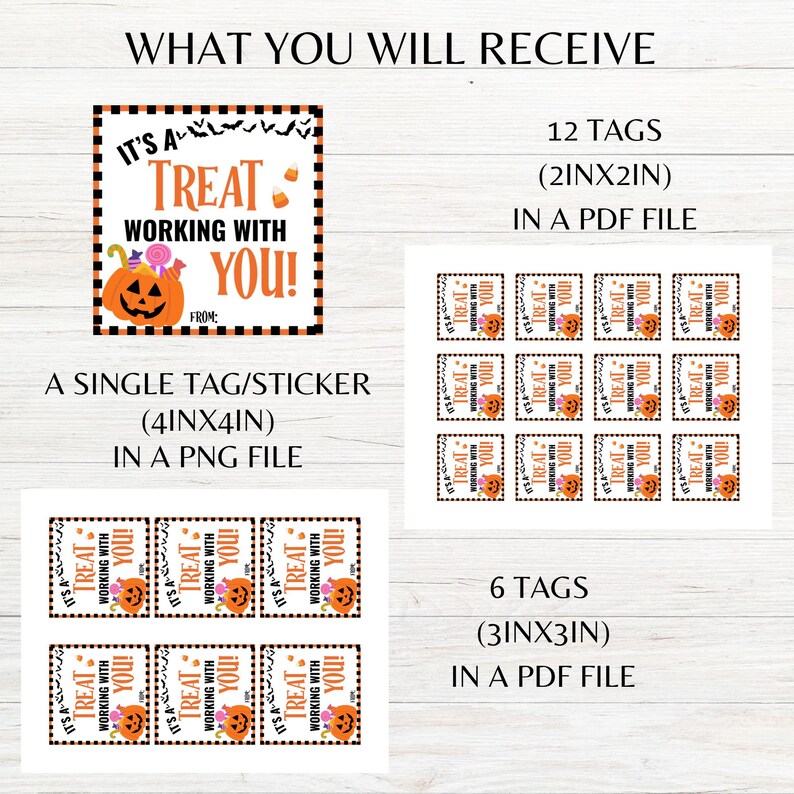 Halloween Work Appreciation Printable Treat Halloween Favor Tag It's a ...