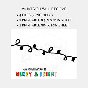 Merry & Bright Handprint Printable Christmas Lights Craft Handprint ...