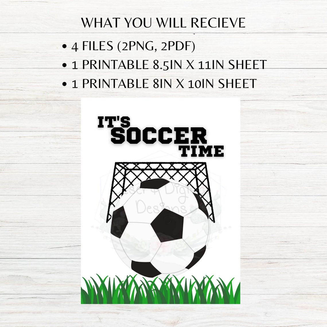 It's Soccer Time Printable Handprint Art Classroom Kids Paint Craft ...