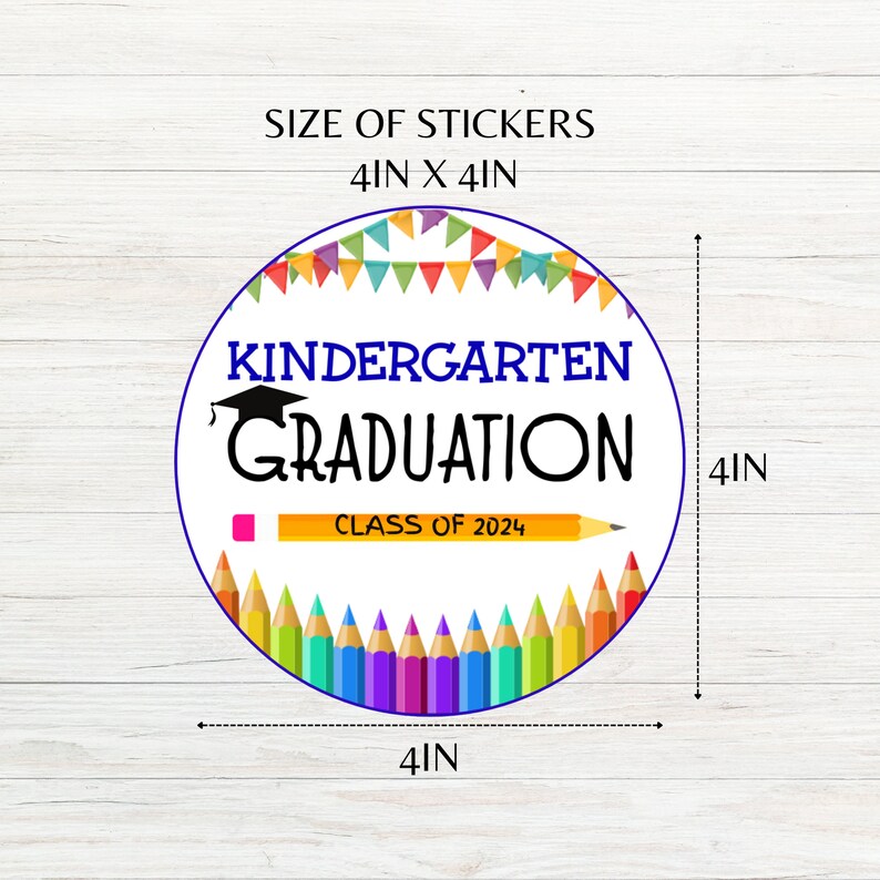 Kindergarten Graduation Tags Printable Class of 2024 Kindergarten ...