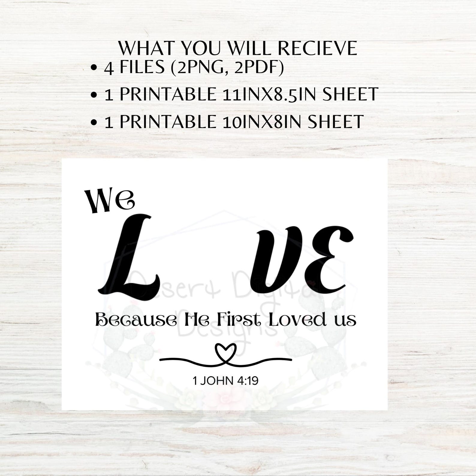 We Love Because He First Loved Us Handprint Craft Printable Sunday ...