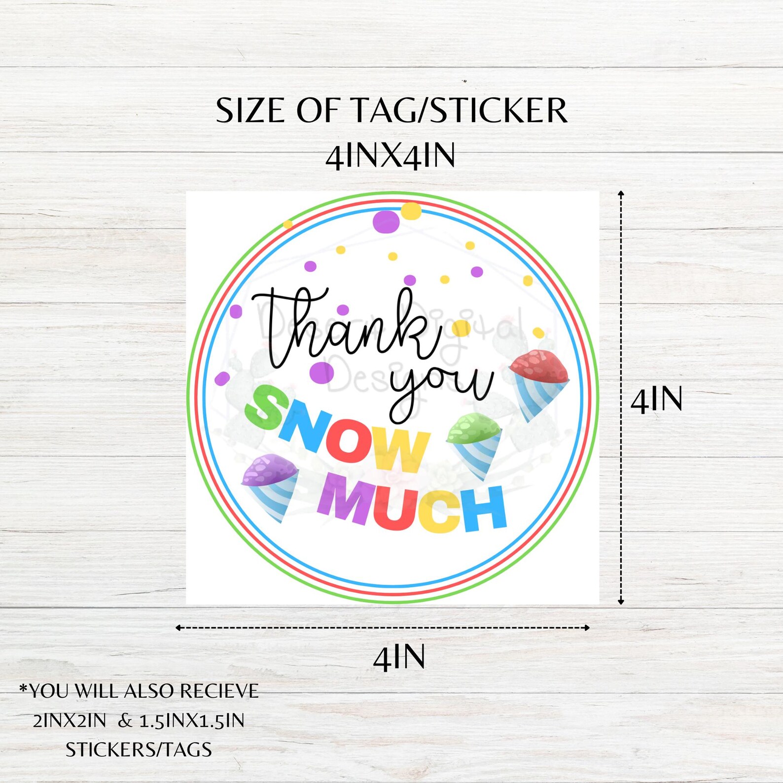 Thank You Snow Much Printable Appreciation Sticker Thank You Favor Tag ...