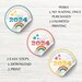 Kindergarten 2024 Class Rings Printable Stickers Kinder Graduation Ring ...