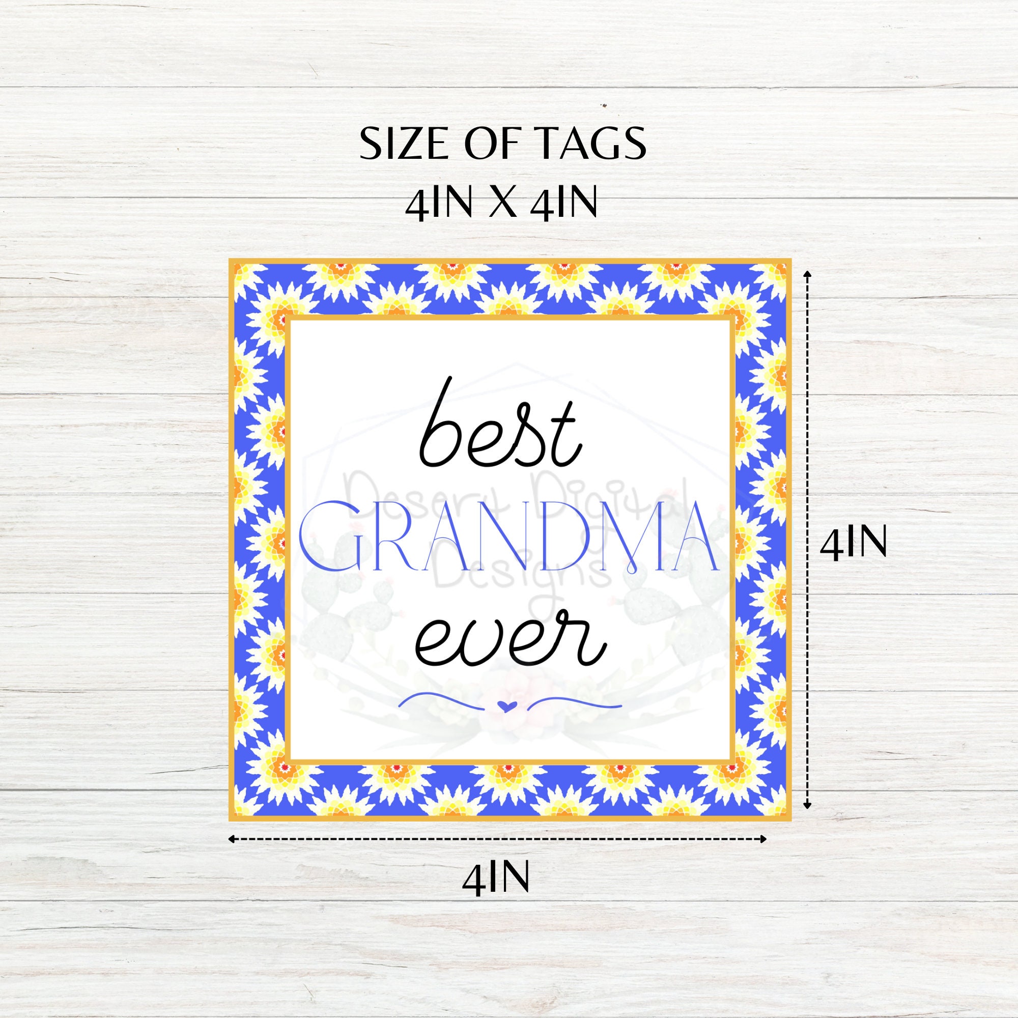 Happy Mother's Day Grandma Tags Printable I Love You Grandma Tags Set ...