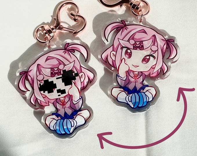 Double-sided Natsuki Keychain [doki Doki Literature Club] - Etsy