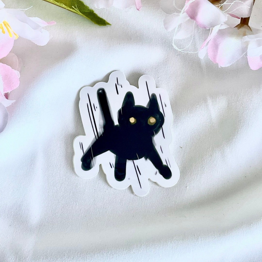 Shocked Cat Meme Sticker - Etsy