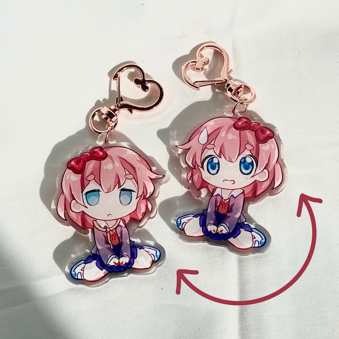 Double-sided Sayori Keychain [doki Doki Literature Club] - Etsy