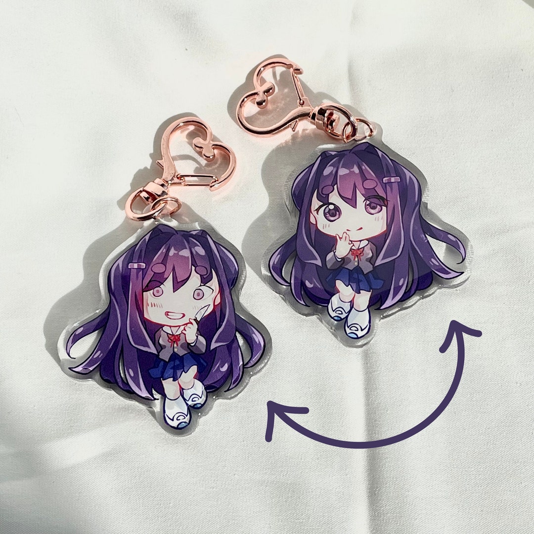 Double-sided Yuri Keychain doki Doki Literature Club - Etsy