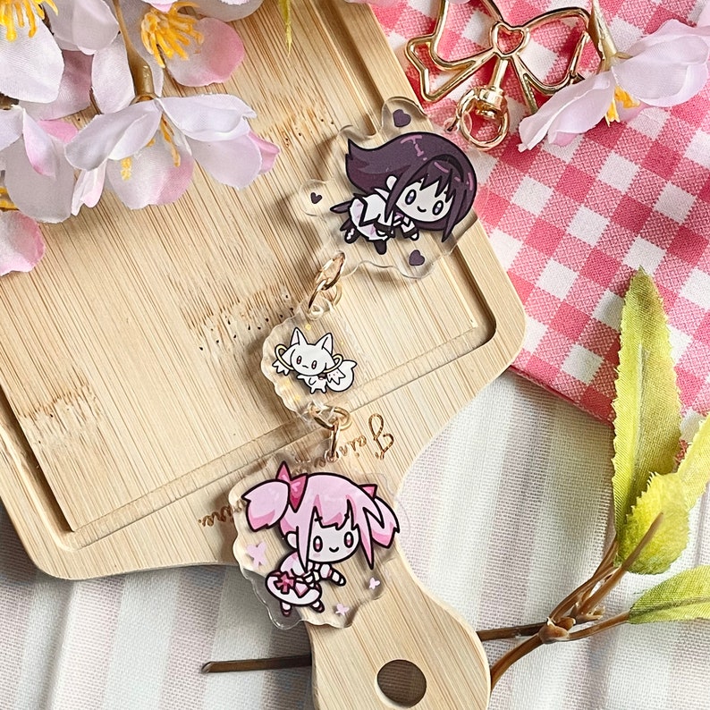 Madoka Homura Series-charms Keychain - Etsy