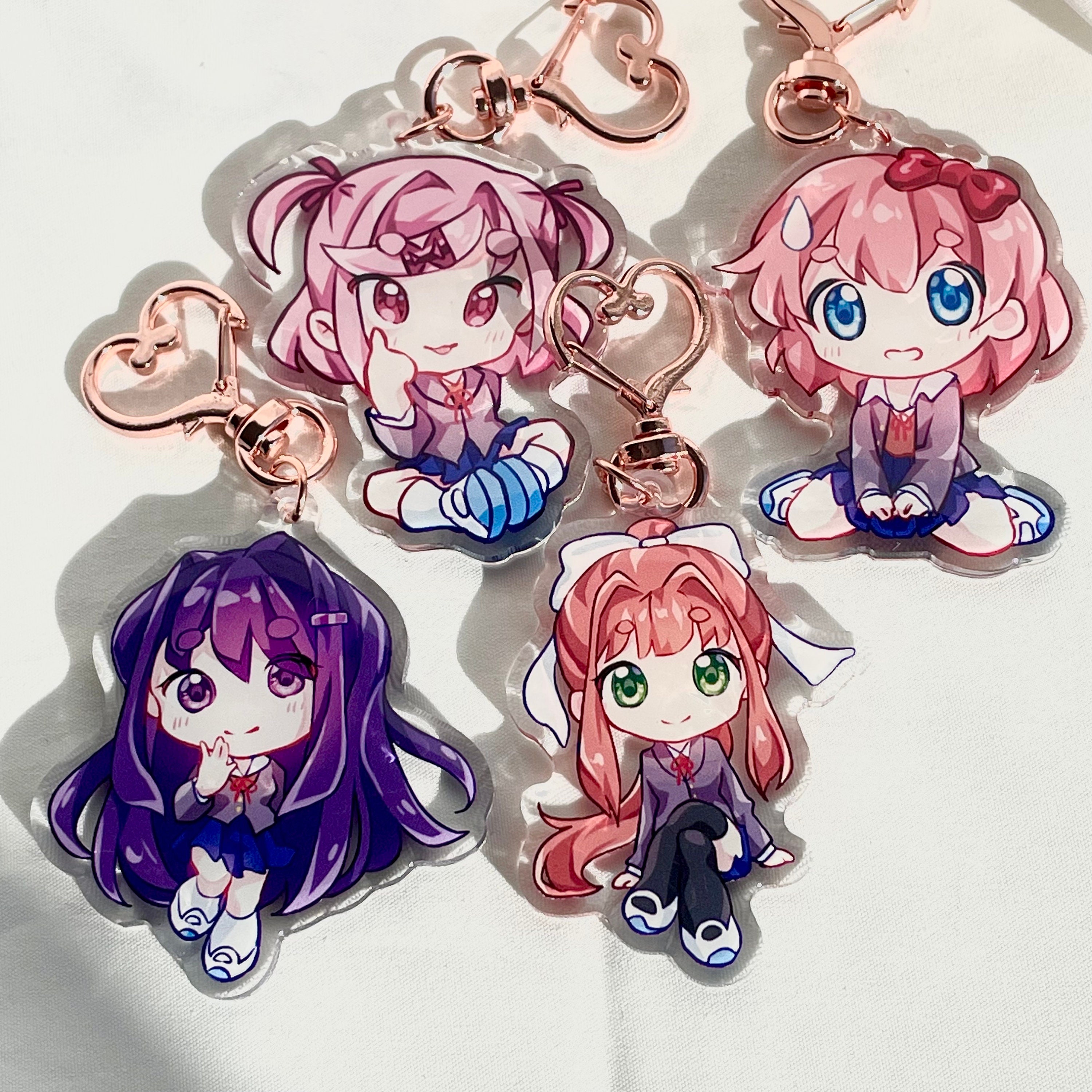 Double-sided Natsuki Keychain [doki Doki Literature Club] - Etsy UK