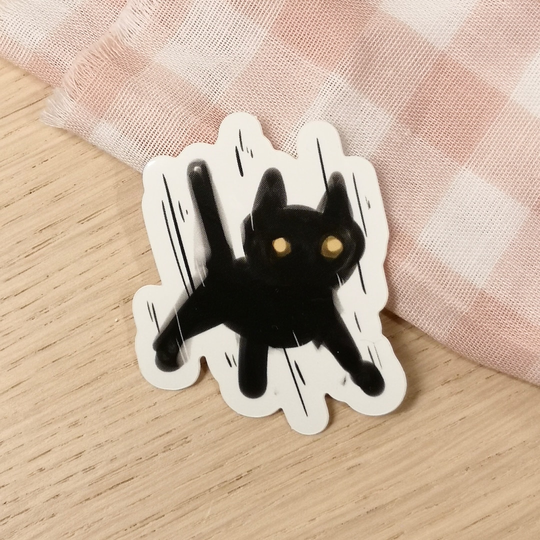 Shocked Cat Meme Sticker - Etsy