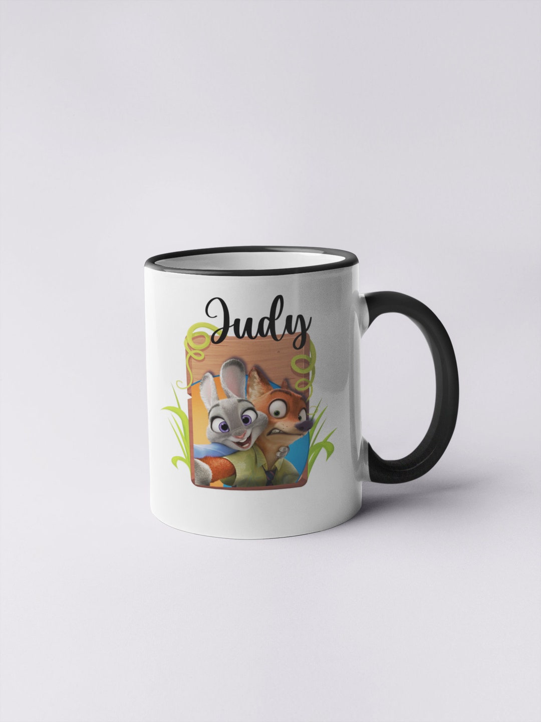 Zootopia Inspired Mug, 5 Designs Judy Hopps Hand Drawn Sketch W ...