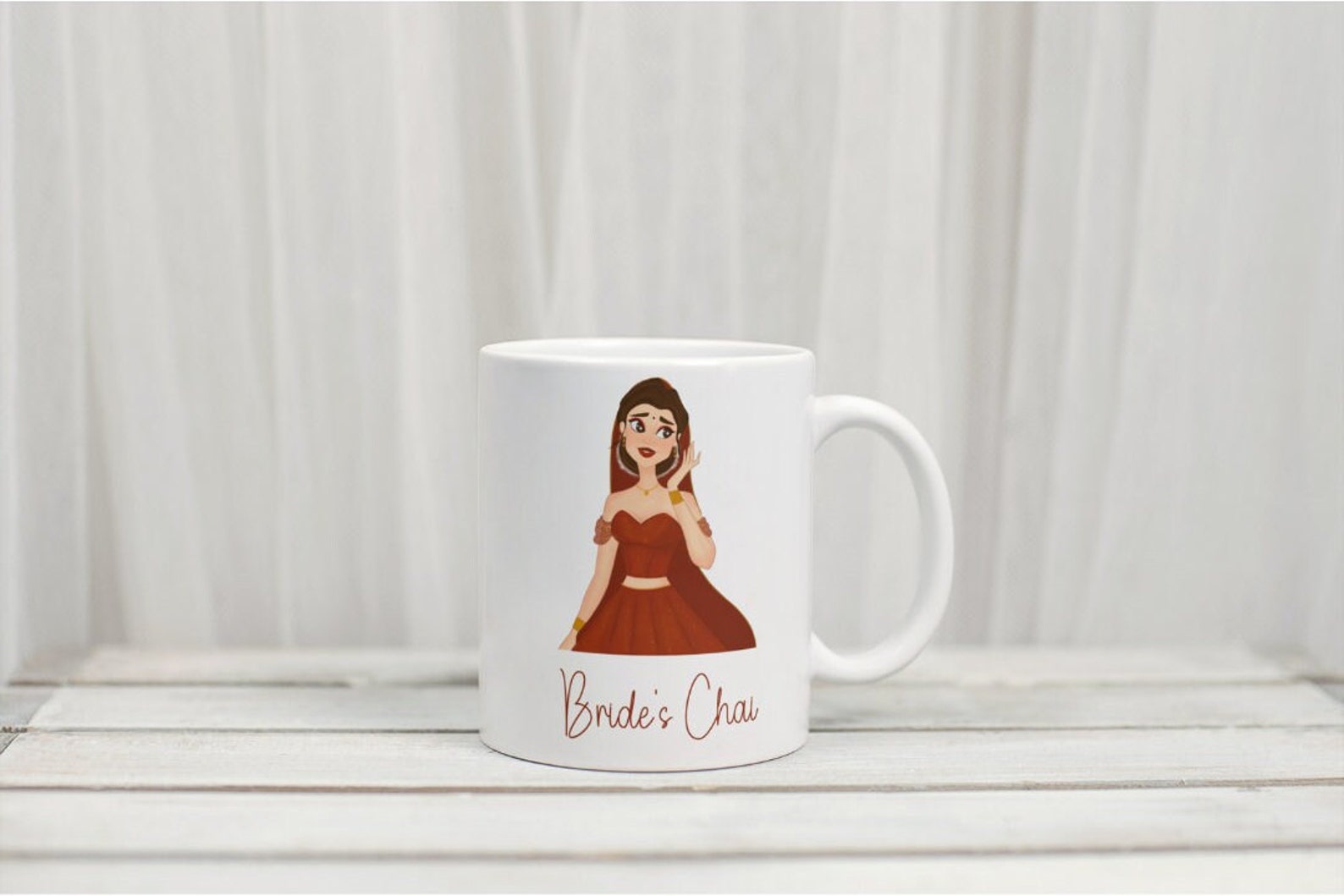 Wedding Day Mug, Bride's Chai Mug, Chai for Bride Mug, Bride-to-be Gift ...