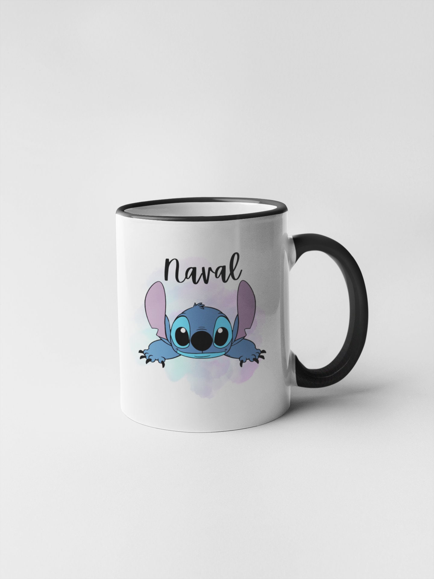 Personalized Stitch Inspired Mug, 3 Designs Hand Drawn With Background ...