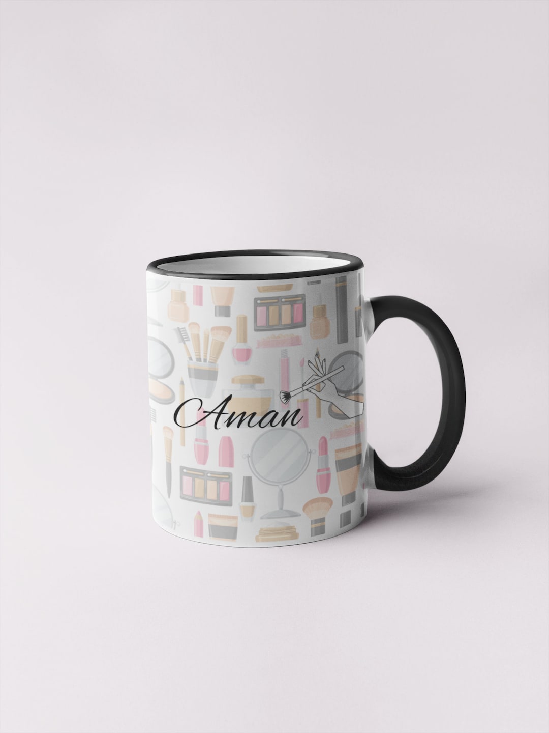 Personalized Makeup Coffee Mug, Contour Makeup, Gift for Makeup Artist ...