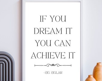 Inspirational Wall Art, Motivational Quote, Printable Home Decor ...