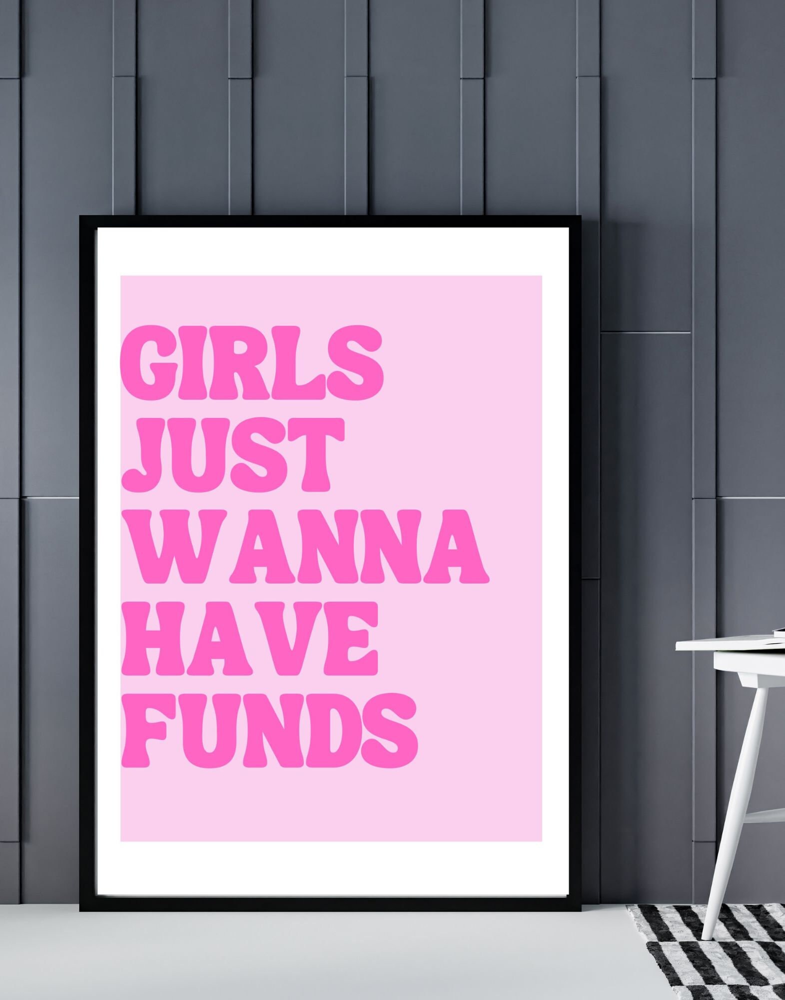 Inspirational Wall Art, Pink Printable Home Decor, Trendy Dorm Decor ...