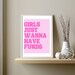 Inspirational Wall Art, Pink Printable Home Decor, Trendy Dorm Decor ...