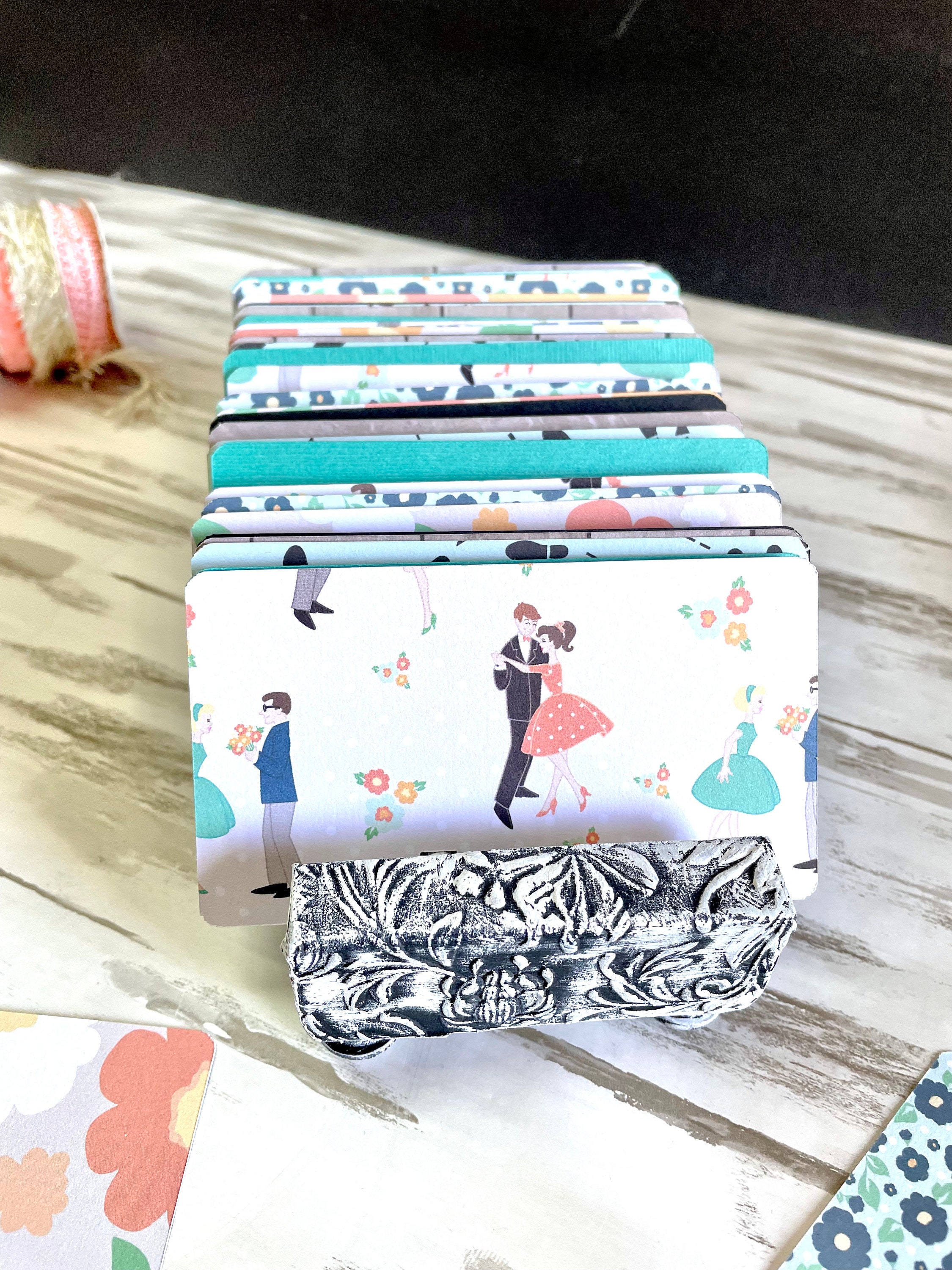 Memorydex Card Holder With Cards Rolodex Style Artdex - Etsy