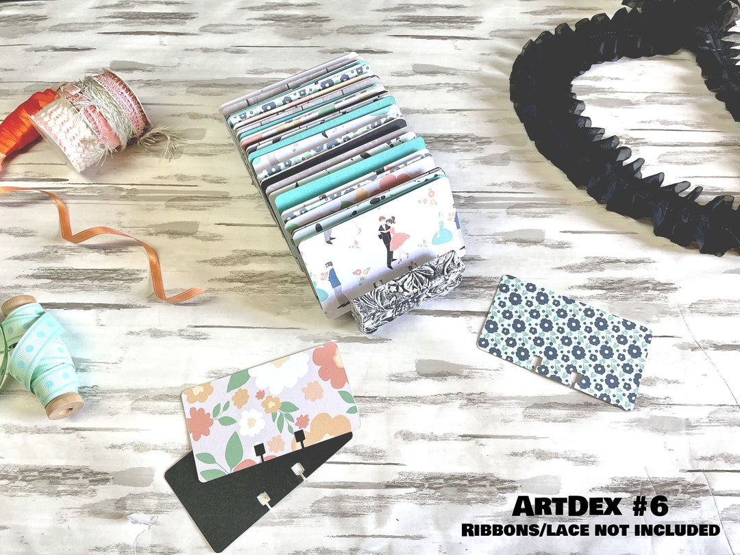 Memorydex Card Holder With Cards Rolodex Style Artdex - Etsy