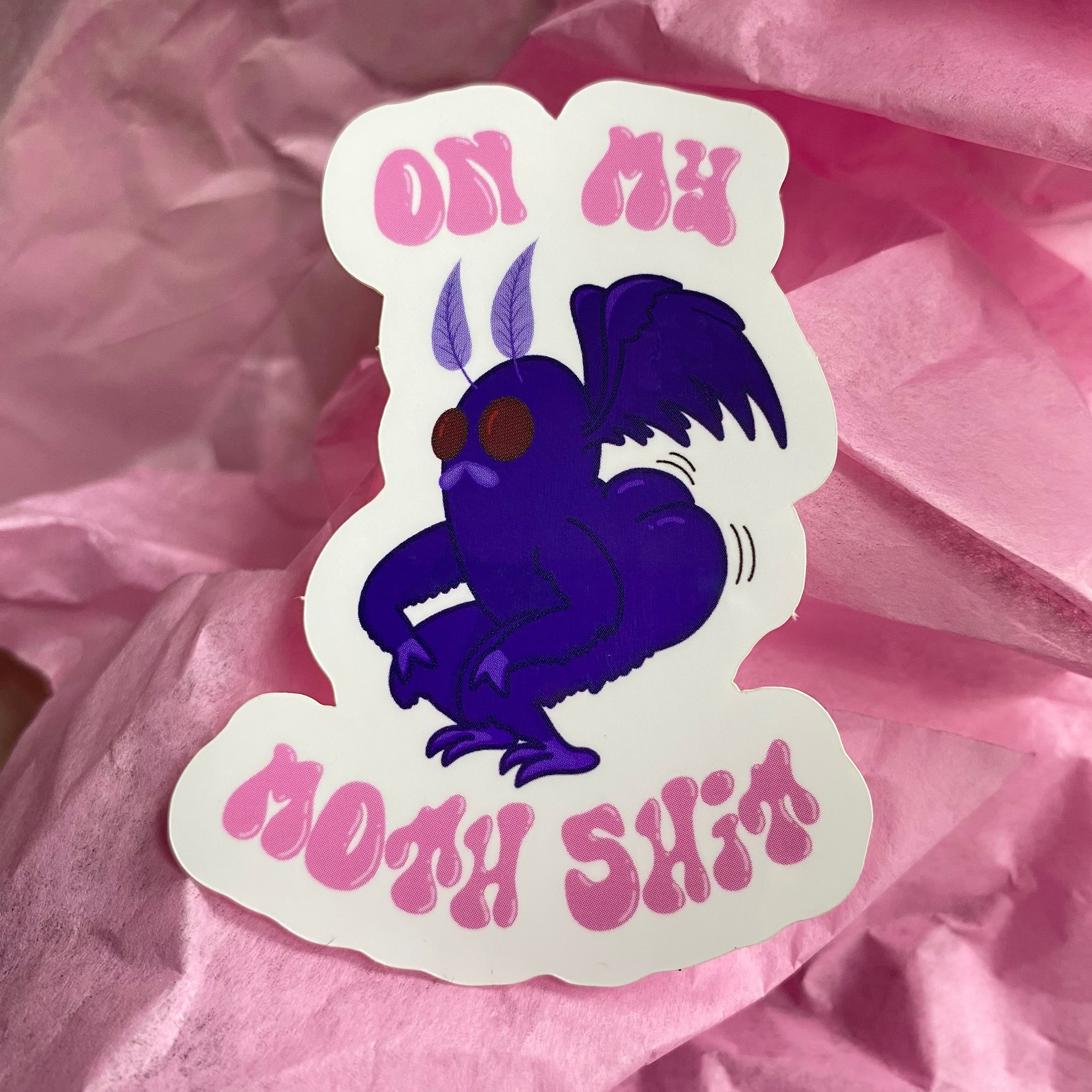 Thicc Mothman Sticker, Mothman Sticker, Cryptid Stickers, Funny ...
