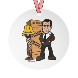 A Christmas Story Fragile Leg Lamp Scene Christmas Metal Ornament ...