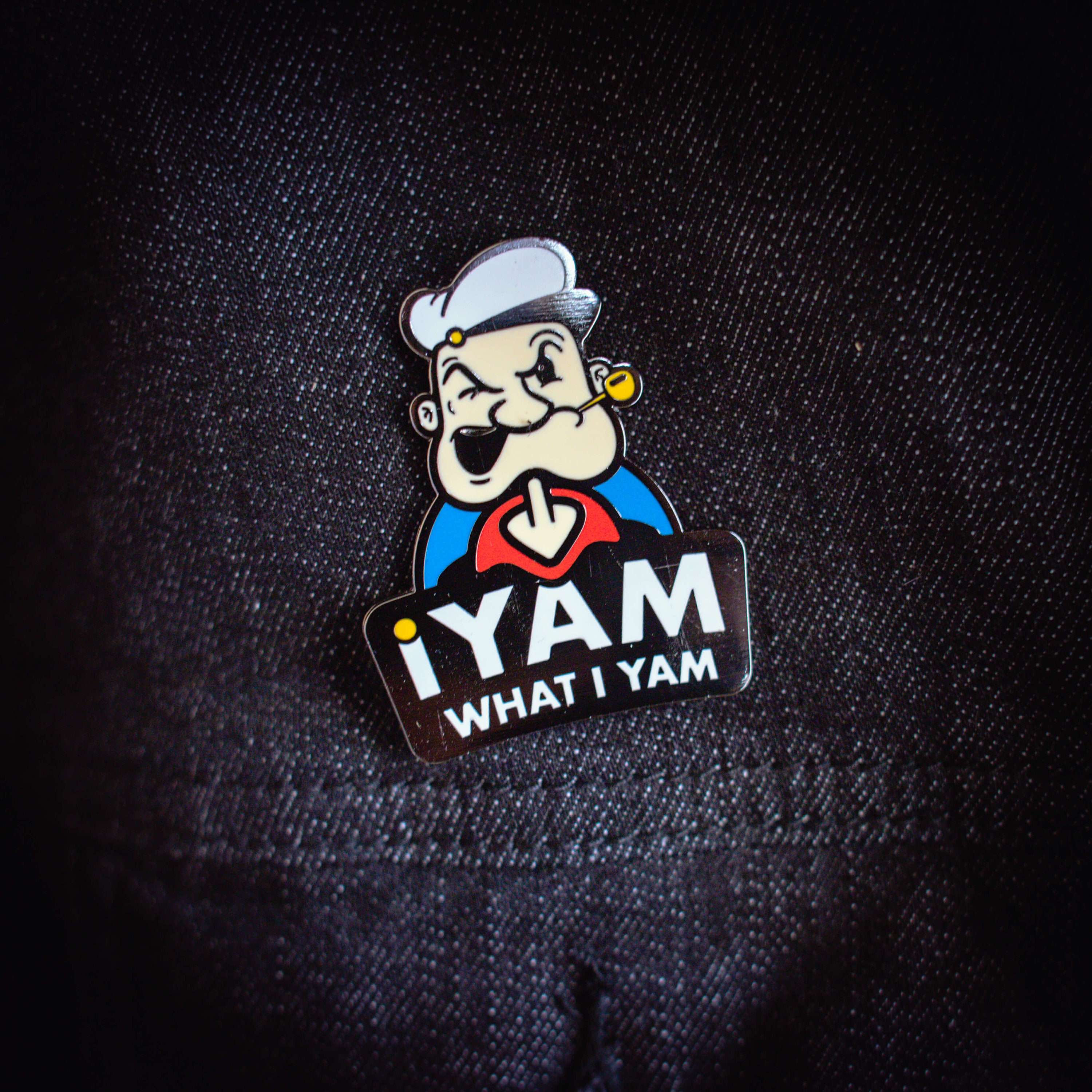 Popeye I Yam What I Yam Enamel Pin Hand Drawn Custom Design Popeye the ...