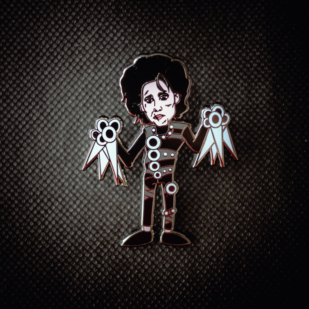 Edward Scissor Hands Enamel Pin | Hand Drawn | Custom Design | the ...