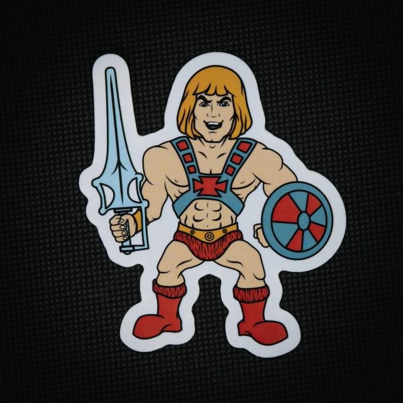 He-man Sticker Hand Drawn Custom Design the Pinchey - Etsy