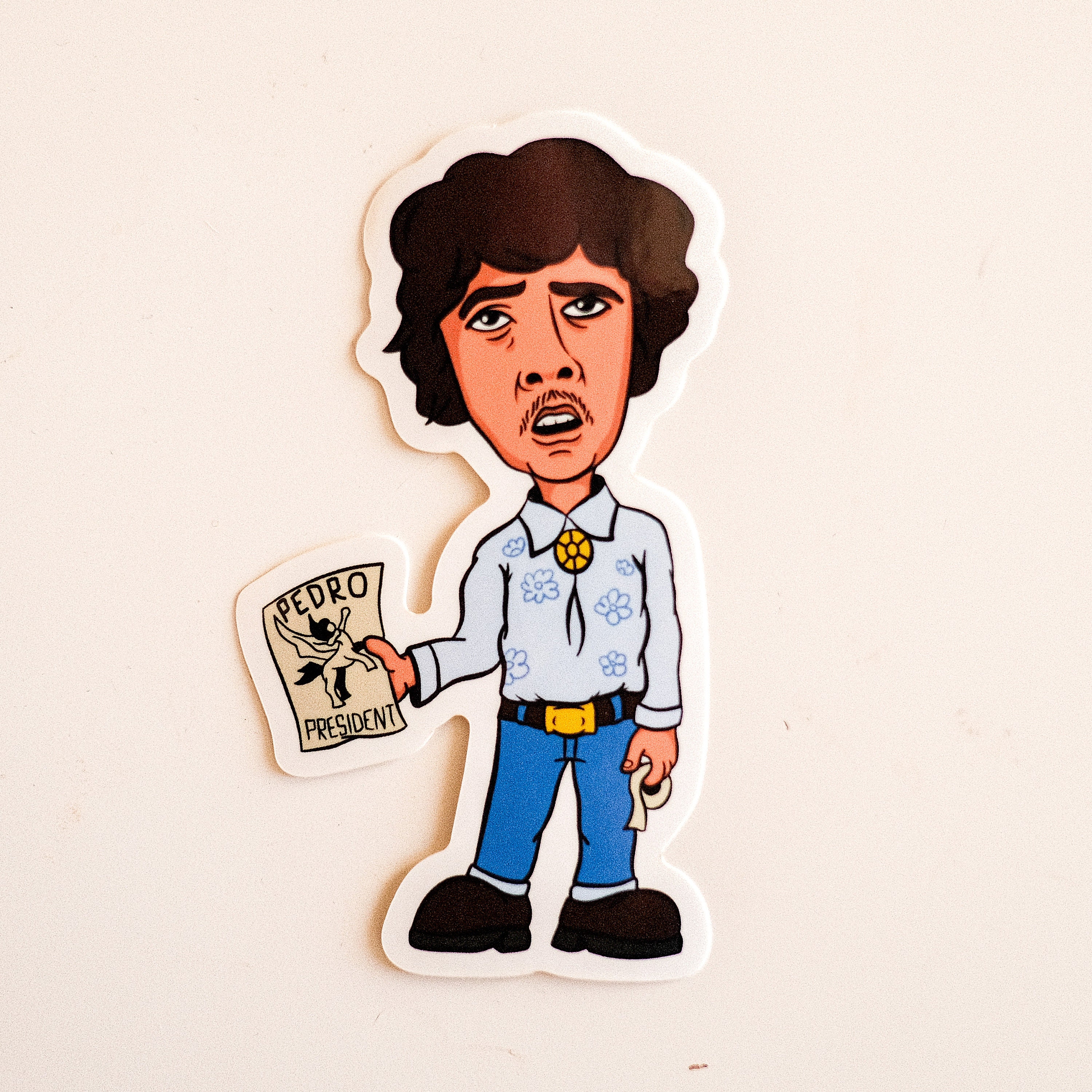 Napoleon Dynamite Vote for Pedro Sticker: Hand-drawn Design - Etsy