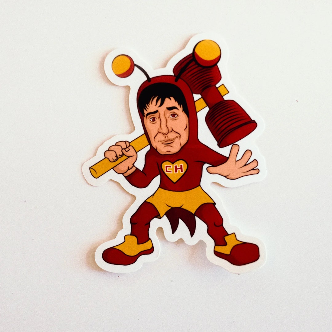 El Chapulin Colorado Sticker | Hand Drawn | Custom Design | the Pinchey ...