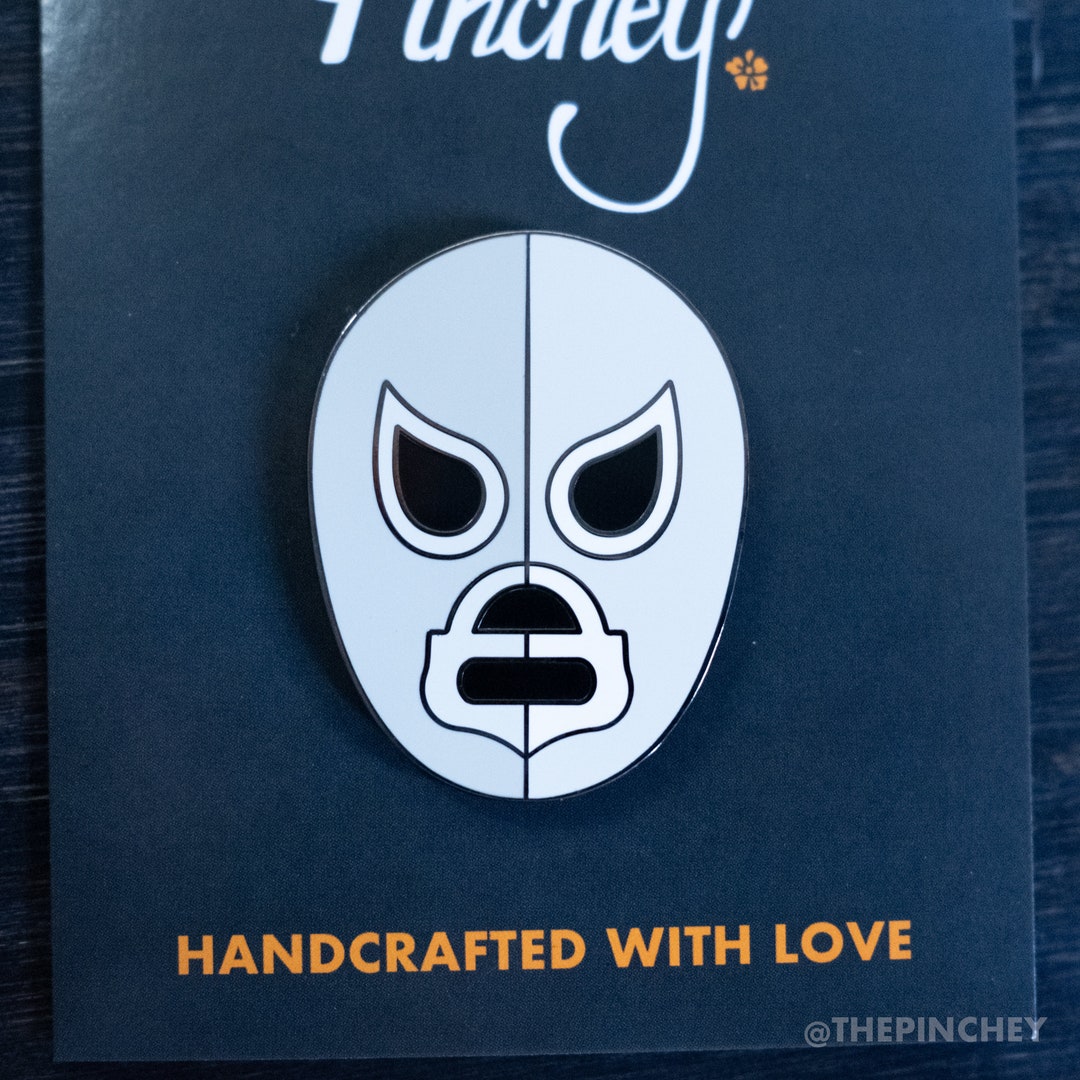 Lucha Libre Enamel Pin: El Santo Wrestler Mask, Hispanic Art - Etsy Canada