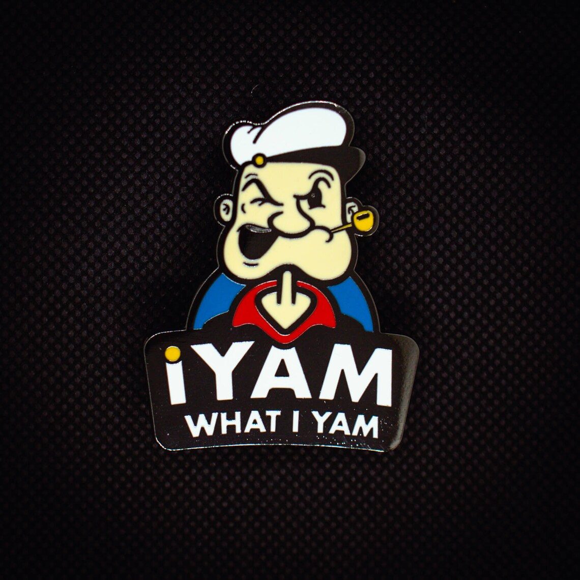 Popeye I Yam What I Yam Enamel Pin Hand Drawn Custom Design Popeye the ...