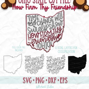 How Firm Thy Friendship SVG Cut File for Cricut | Ohio State Buckeyes ...
