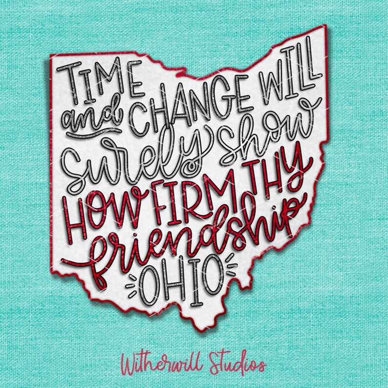 How Firm Thy Friendship SVG Cut File for Cricut Ohio State - Etsy