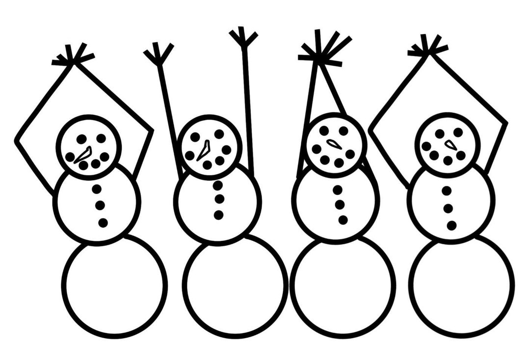 Ohio State Snowmen O-H-I-O SVG Cut Files for Cricut | OSU Snowmen 1 ...