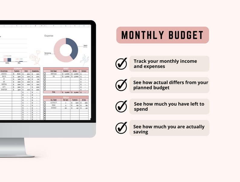 Budget Planner, Google Sheets Budget Template, Budget Spreadsheet ...