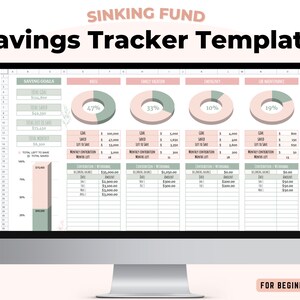 Savings Tracker, Sinking Funds Tracker, Budget Spreadsheet for Google ...