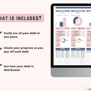 Debt Tracker Spreadsheet Google Sheets | Debt Snowball Calculator ...