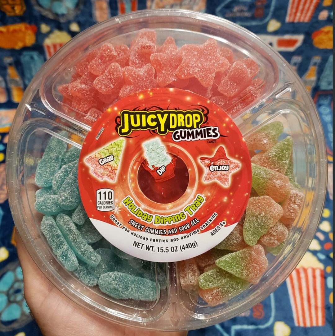 Juicy Drop Gummies Holiday Dipping Tray 15.5 Oz. Tray EXP. 06/04/24 - Etsy